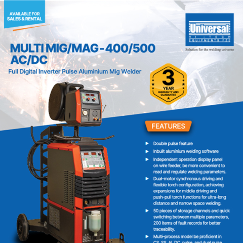 Multi MIG/MAG 400/500 AC/DC | Advanced Welding Machine
