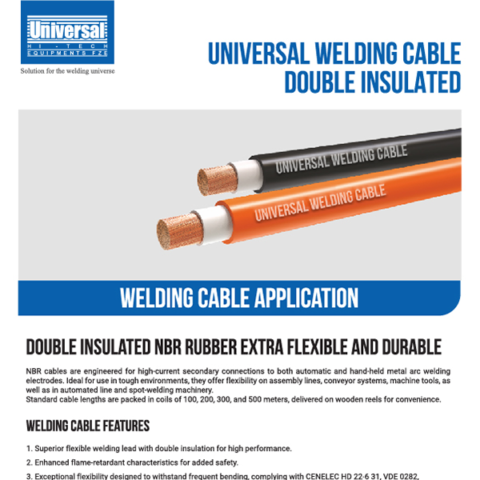 Universal Double Insulated Welding Cable | High-Performance