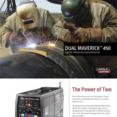 Dual Maverick TM 450 | Lincoln Electric Welding Equipment
