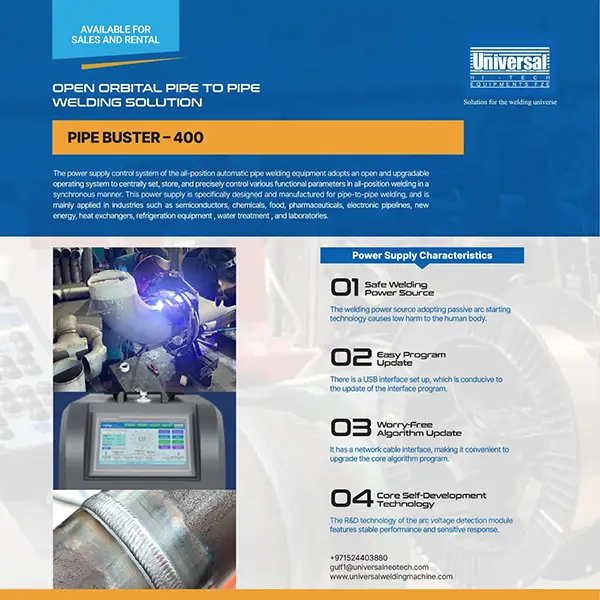 Pipe Buster – 400 - Universal Hi - Tech Equipments FZE